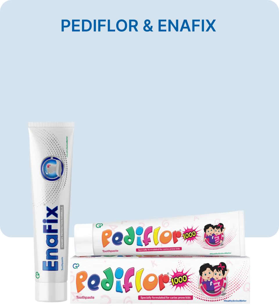Pediflor 1000 Anti-Cavity Toothpaste For Kids & Enafix Toothpaste (Pac ...